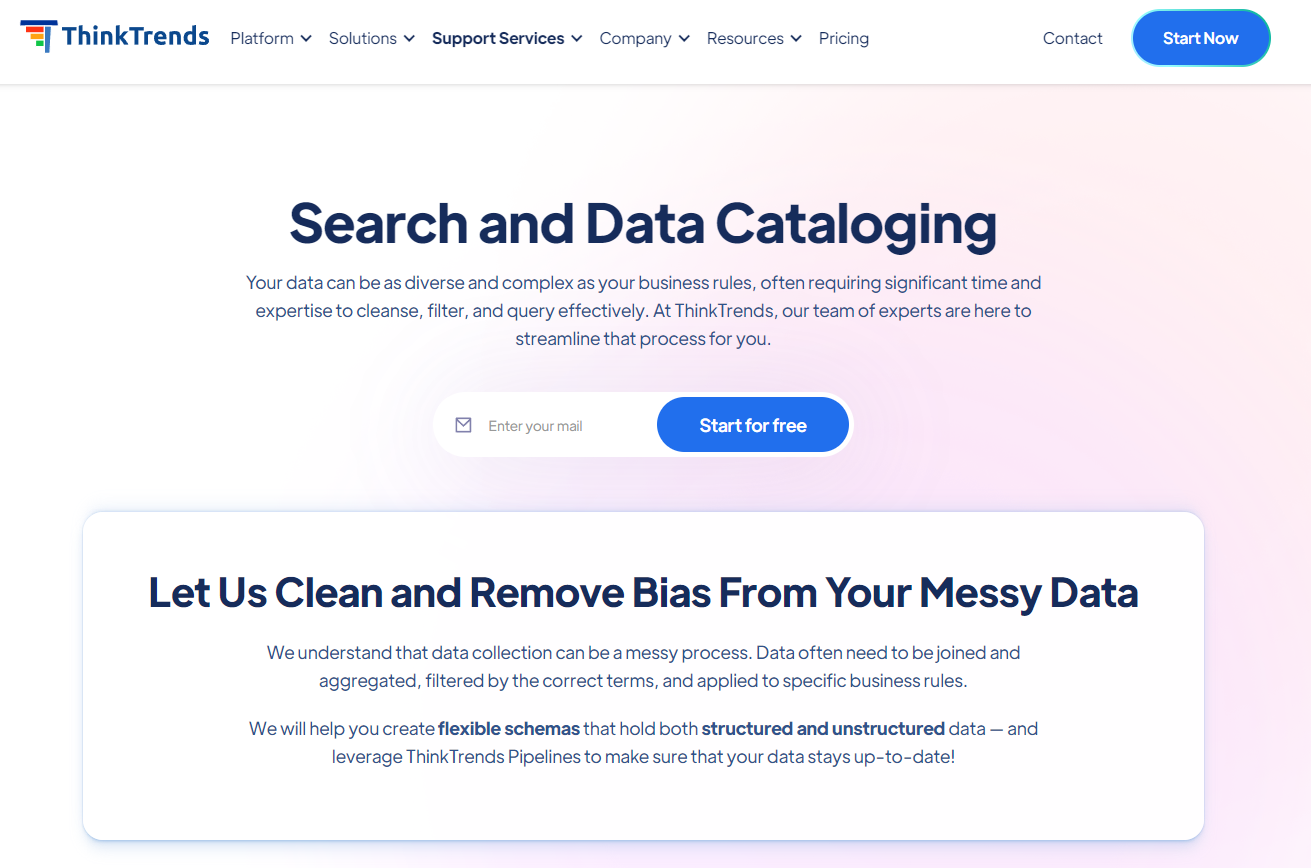 ThinkTrends Services - Search and Data Cataloging